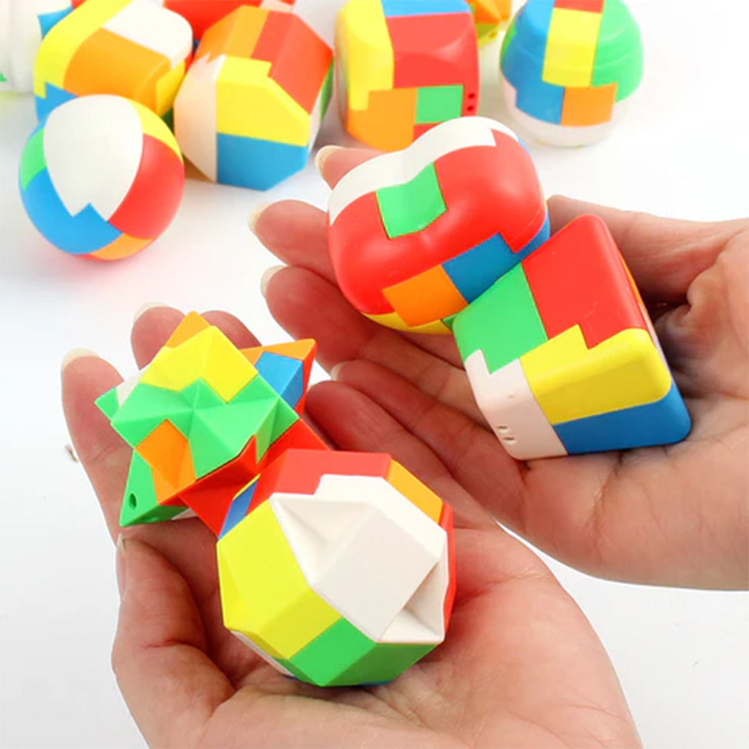 Puzzles for Kids: Fun 3D Luban Magic Cube Set - Toyspry